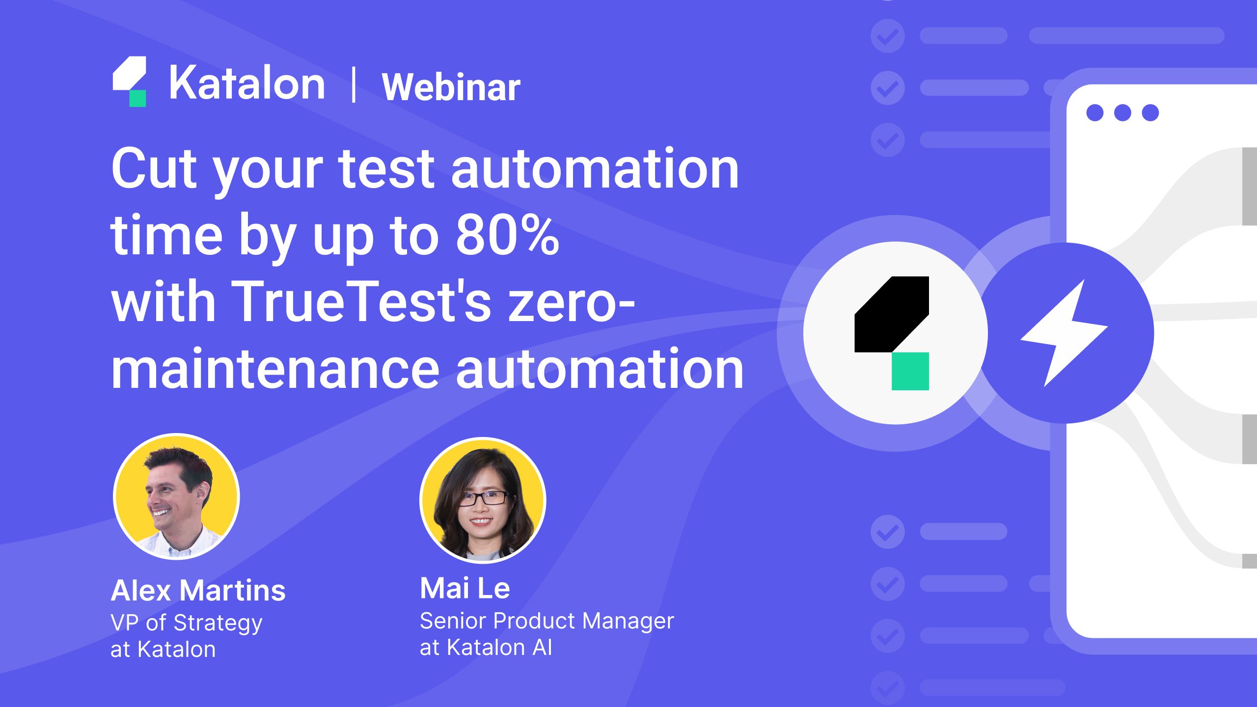 Cut test automation time by 80% with TrueTest™