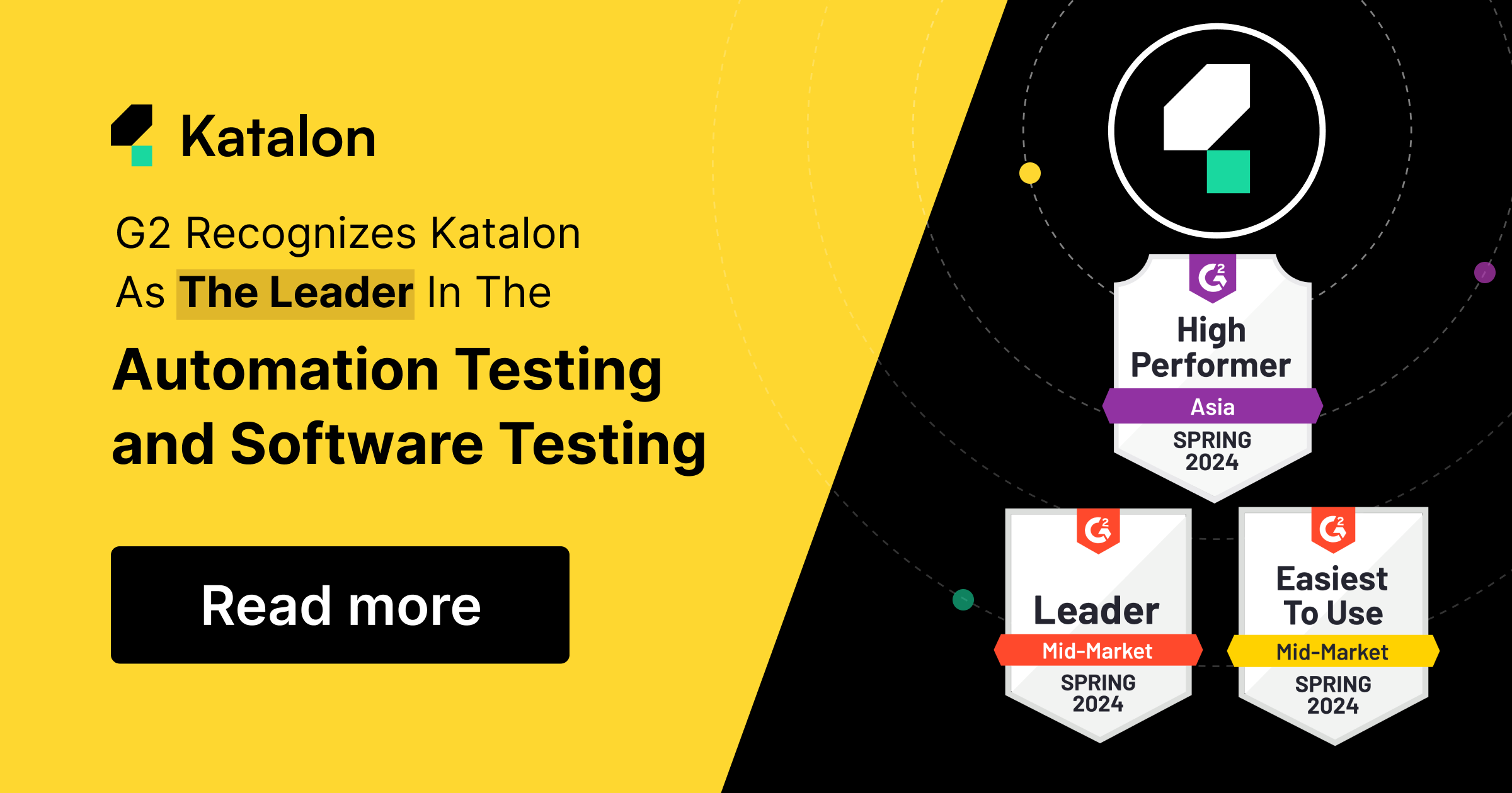 G2 Recognizes Katalon as a Leader in the Software Testing Industry