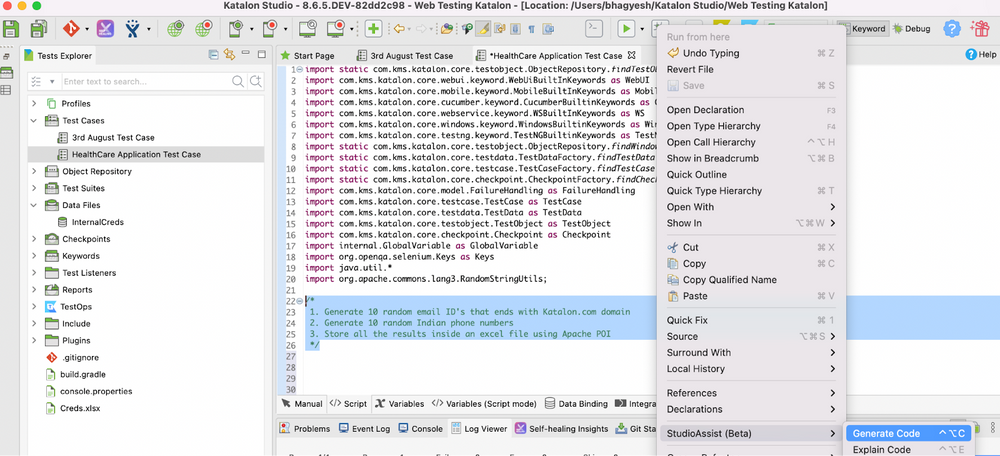 Synthetic Data Generation with Katalon: A Step-by-step Guide