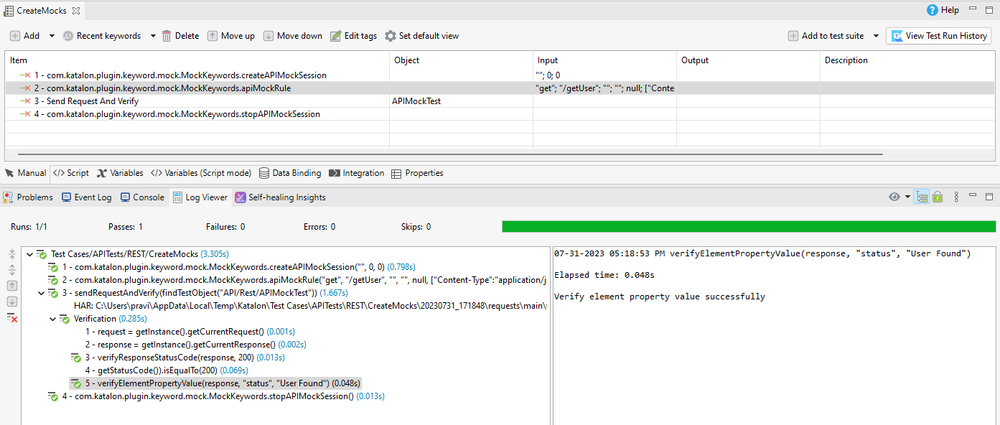 API Mocking with Katalon