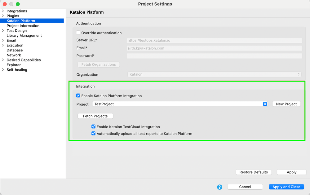 Get Started with Visual Testing in Katalon Studio