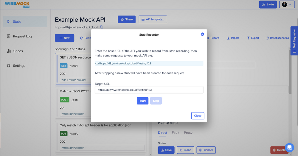 Katalon WireMock Integration