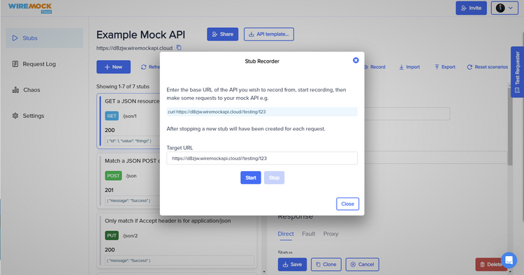 Katalon WireMock Integration