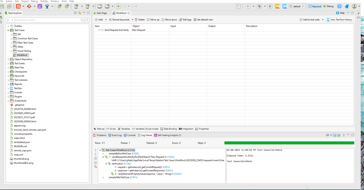 Katalon WireMock Integration